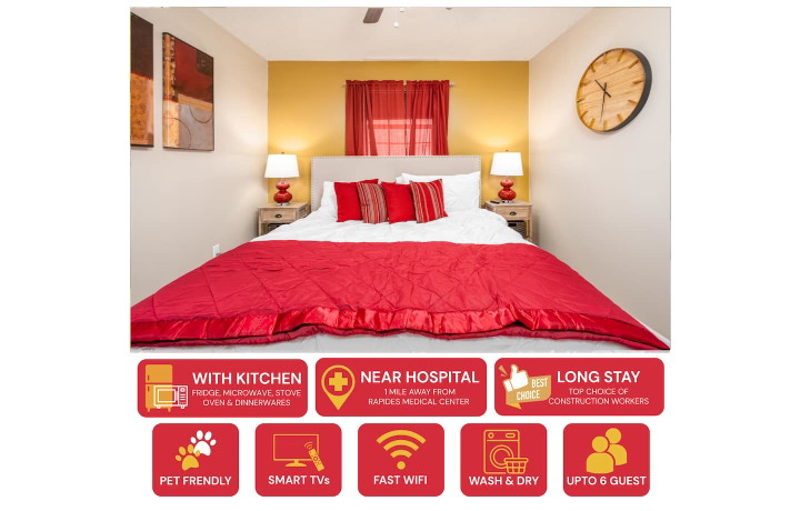 Near Hospitals | P&g | 3 Tvs | King  | Petsok - Alexandria, LA