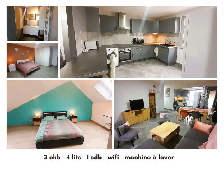 Le St Roch - Appart 3chb- 6/8 Pers - Wifi - Centre - Issoudun