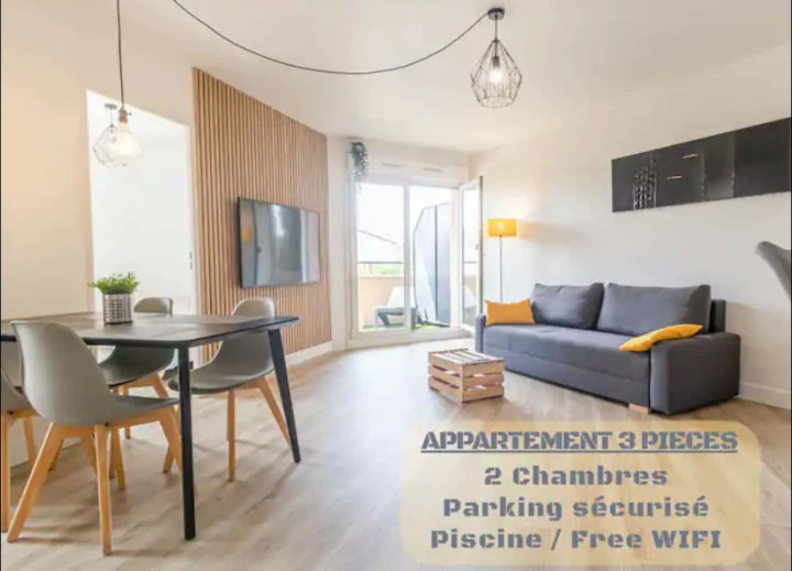 *T3* Toulouse Purpan + Parking + Pool - Toulouse