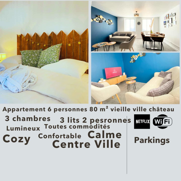 Cozy Appart F3 80m² 6pers Vieille Ville Château - Audincourt
