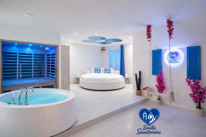Suite Romantique Santorini Avec Balnéo Et Sauna - Pézenas