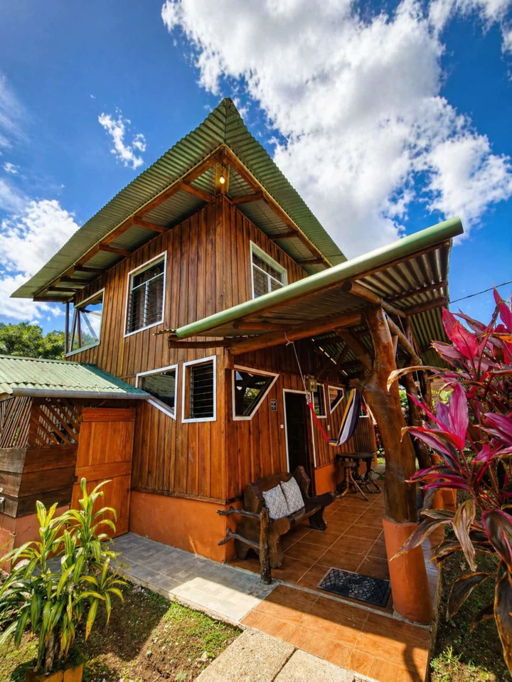 Cabaña Rústica Con Vista Al Volcán Arenal - La Fortuna