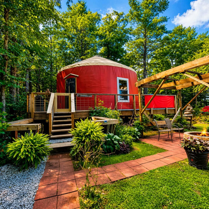 «&nbsp;Yourte Simply Serenity&nbsp;»&nbsp;: Escapade Magique Avec Jacuzzi - Fancy Gap, VA