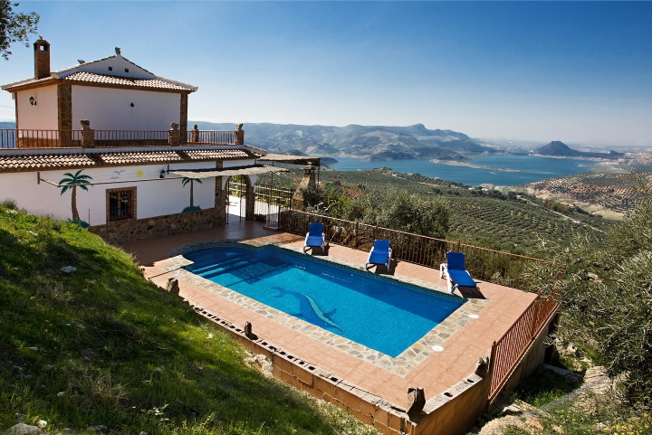 House With Pool, Lake And Mountain Views - Iznájar